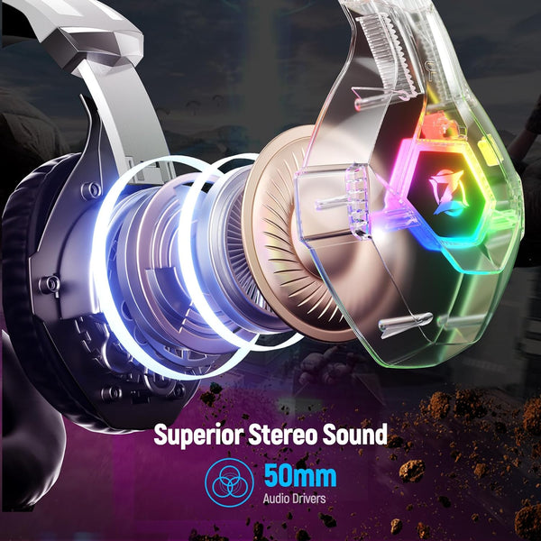 Gaming Headset for PC, Ps4, Ps5, Xbox Headset with 7.1 Surround Sound ...
