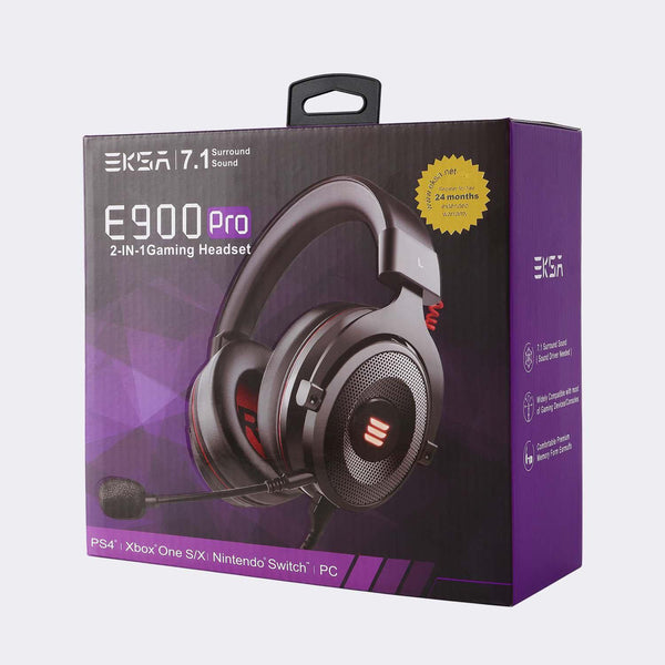 E900 Pro 7.1 Virtual Surround Sound Gaming Headset -Dual Audio System ...